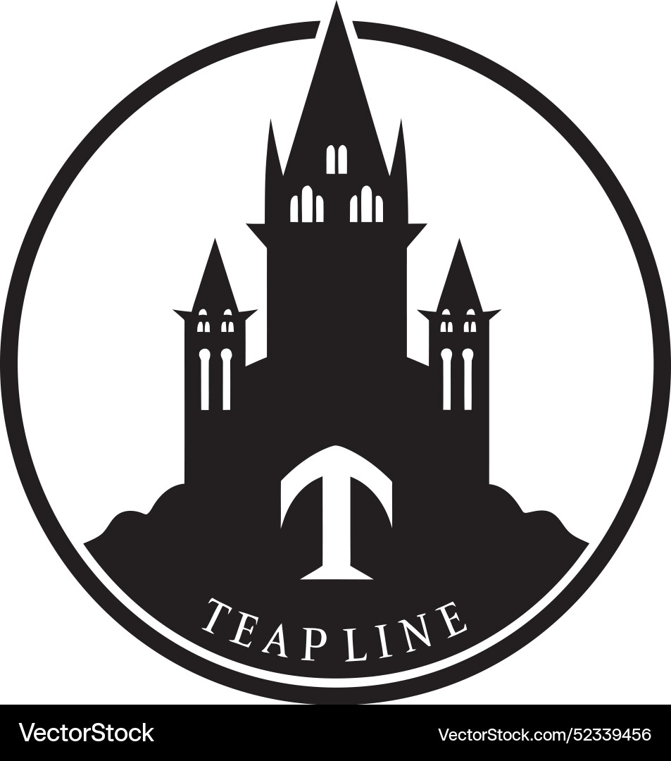 Shadowed serenity black temple set devotion tem Vector Image