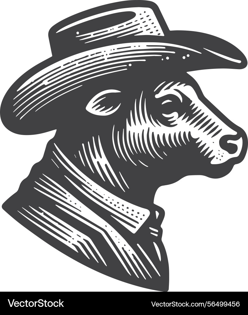 Simple rodeo head bull side view icon design Vector Image