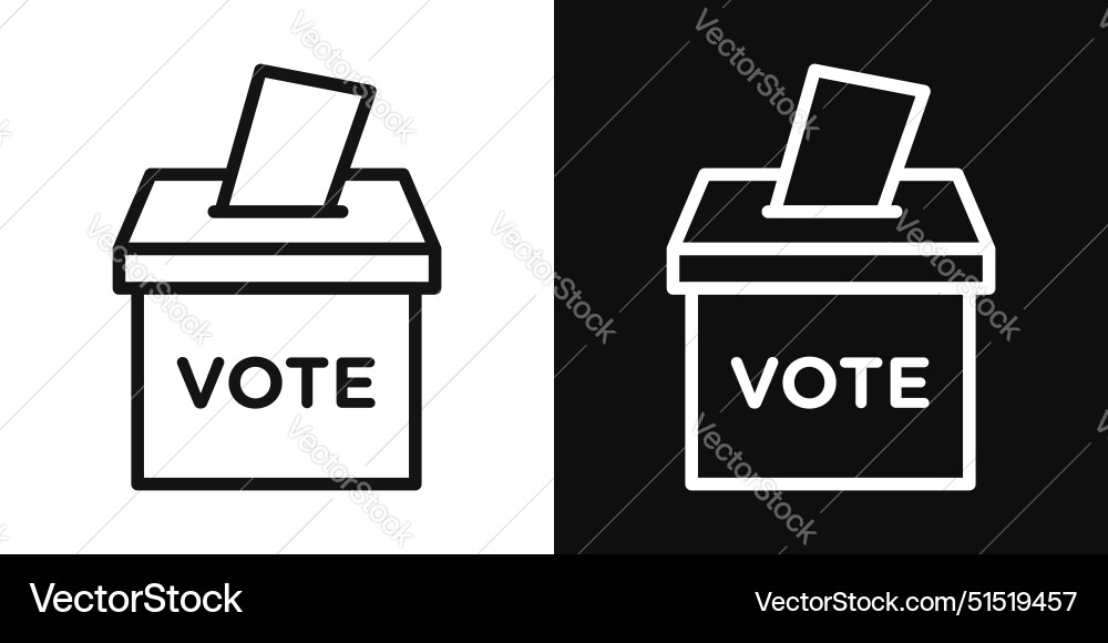 Ballot icon Royalty Free Vector Image - VectorStock