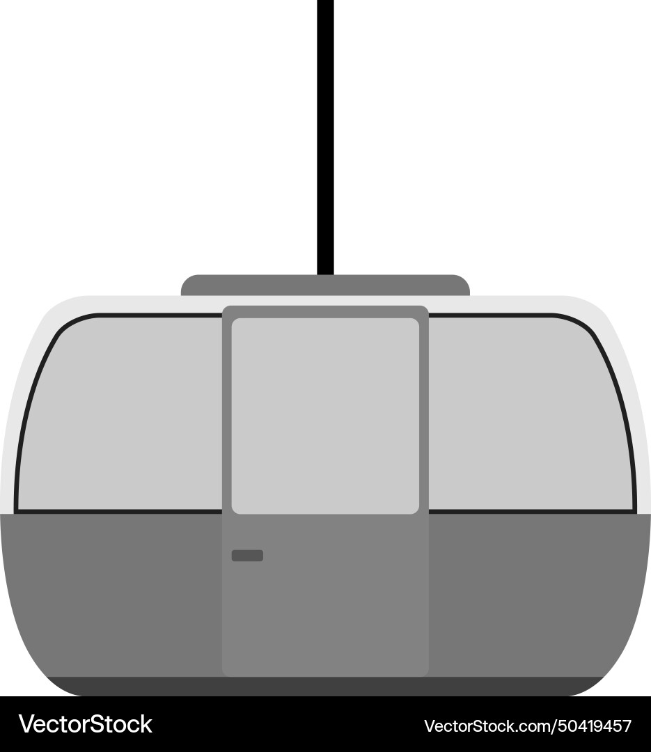 Cable car cabin icon image Royalty Free Vector Image