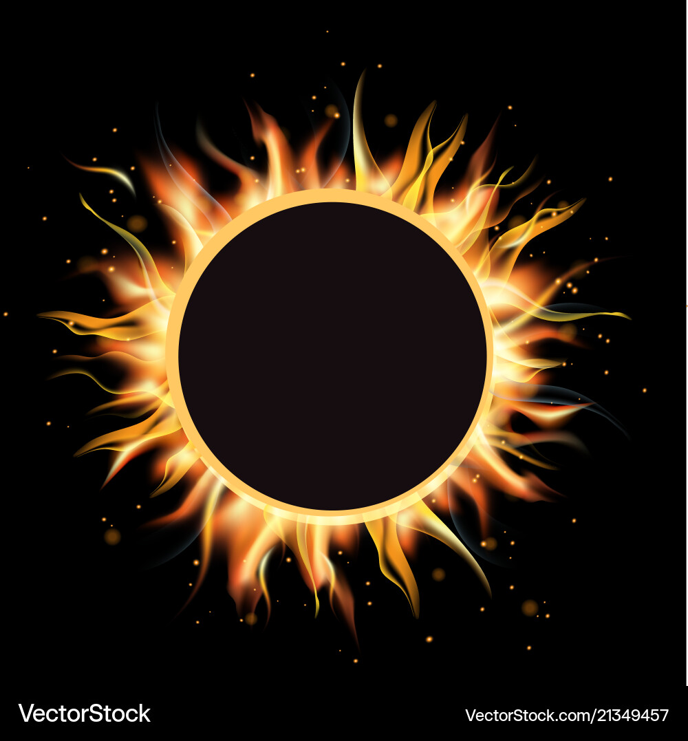 Solar Eclipse Background Royalty Free Vector Image