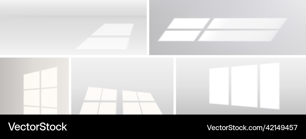 Window shadows light blinds on wall or floor Vector Image