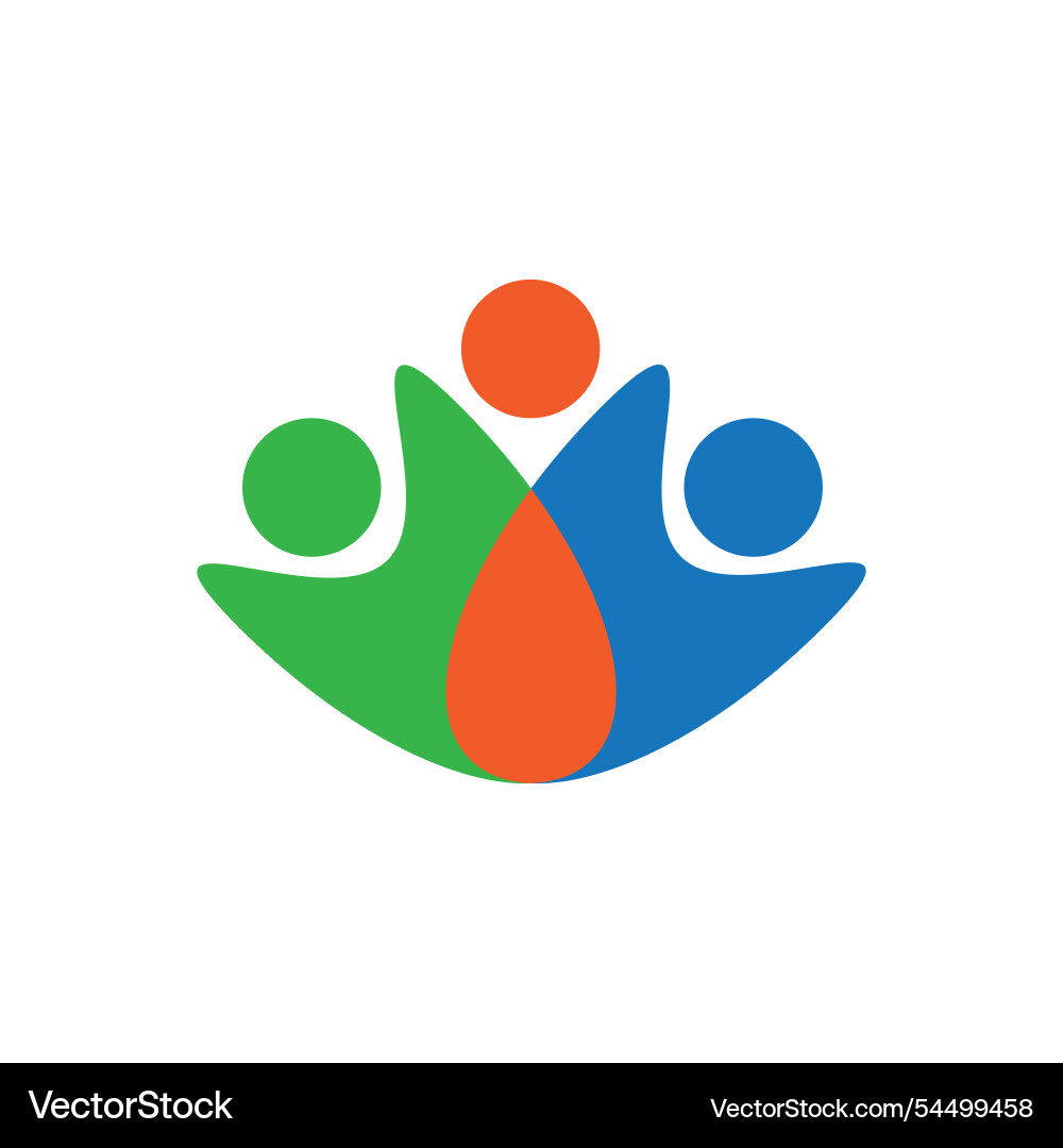 Community logo stock Royalty Free Vector Image