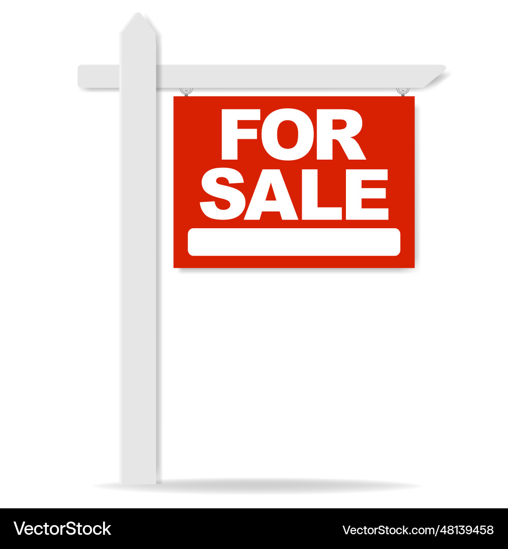 Sale sign isolated white background Royalty Free Vector