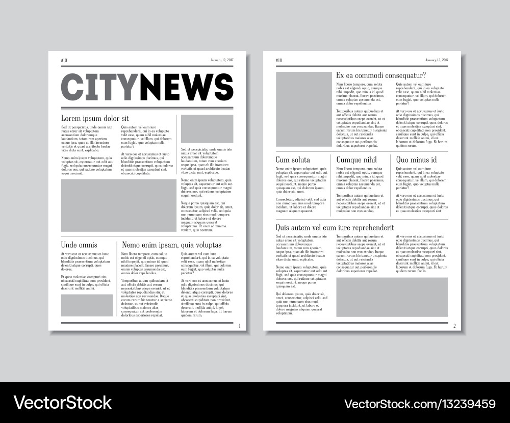 City News Headers Royalty Free Vector Image - VectorStock