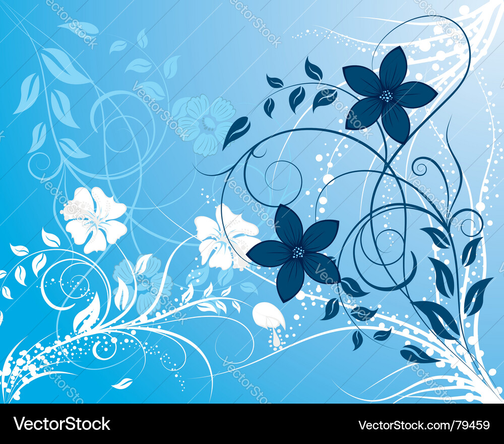 Floral background Royalty Free Vector Image - VectorStock