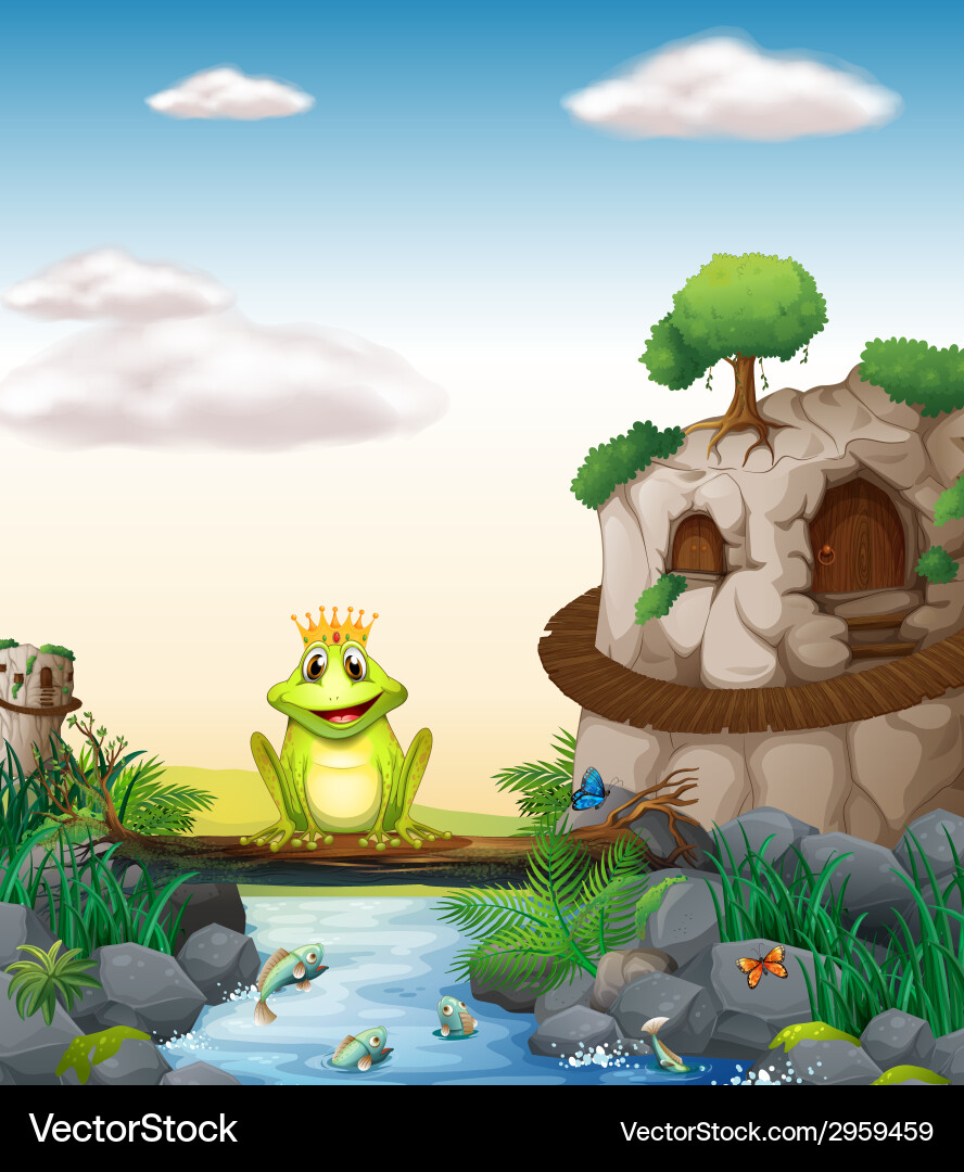 Frog prince Royalty Free Vector Image - VectorStock