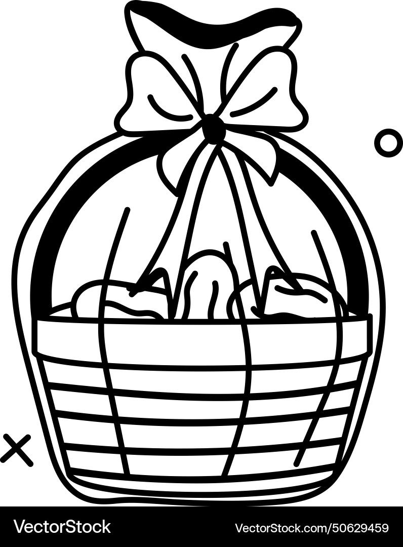 Gift hamper Royalty Free Vector Image - VectorStock