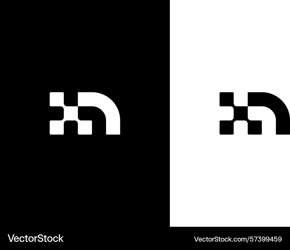 M Initial Letter Logo Digital Pixels Vector Images (over 220)