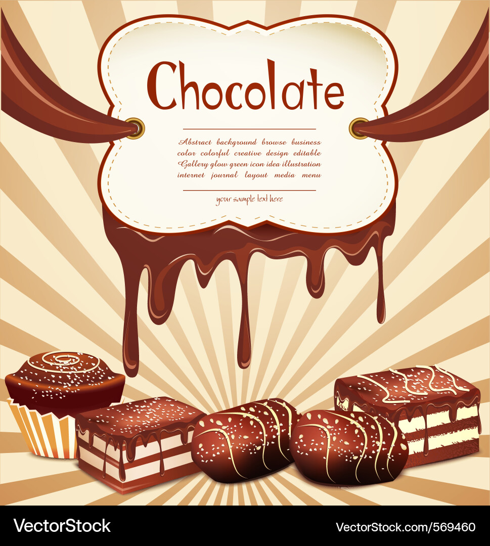 Chocolate candy Royalty Free Vector Image - VectorStock