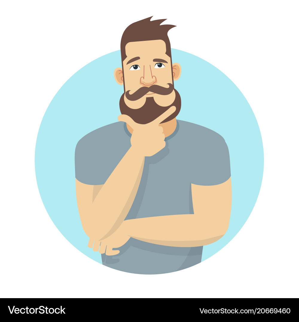 Dreaming man Royalty Free Vector Image - VectorStock