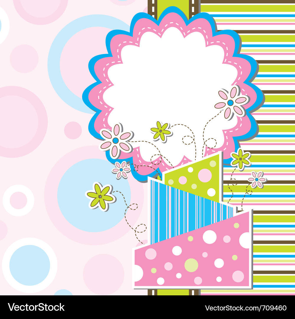 Template greeting card Royalty Free Vector Image