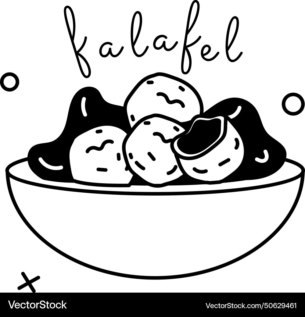 Falafel Royalty Free Vector Image - VectorStock
