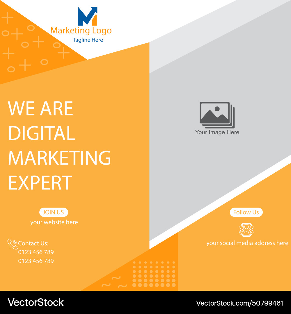 Social media ad post Royalty Free Vector Image