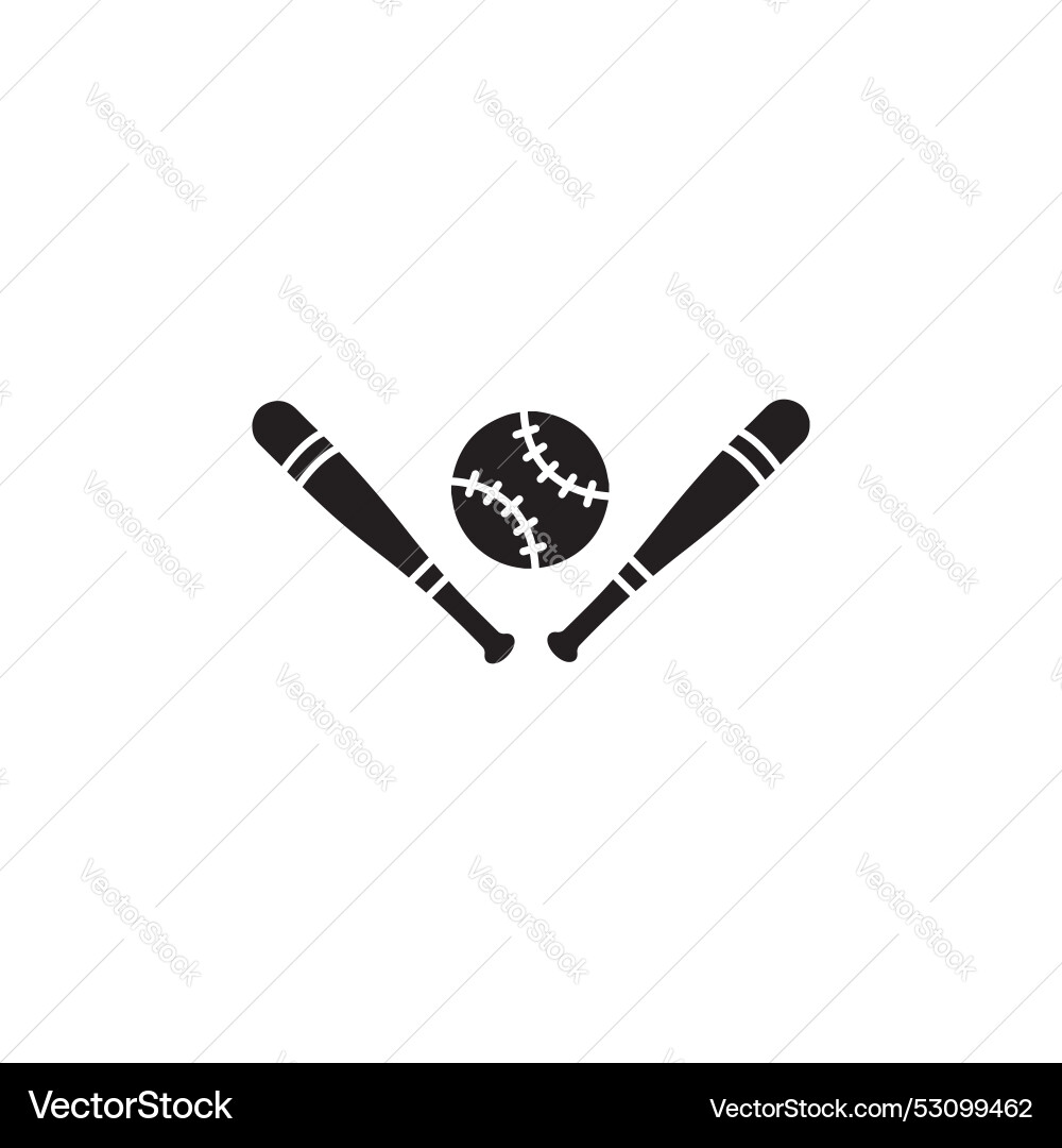 Baseball icon isolated on white background Vector Image