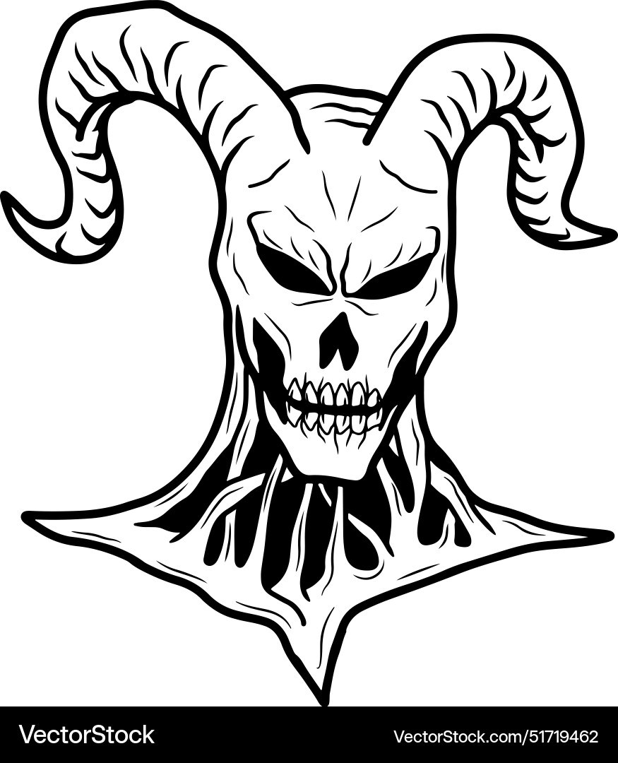 Devil danger Royalty Free Vector Image - VectorStock