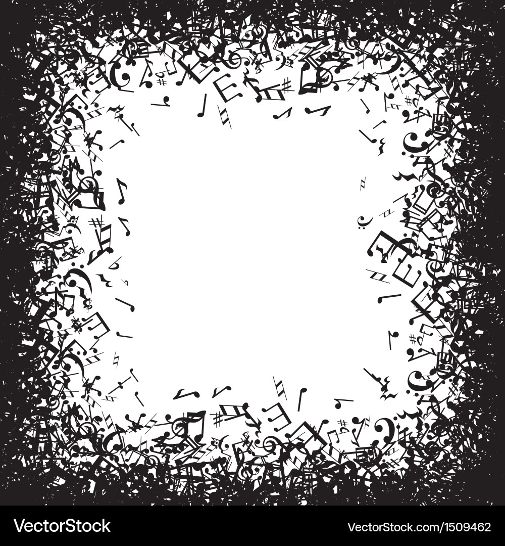 Music frame Royalty Free Vector Image - VectorStock