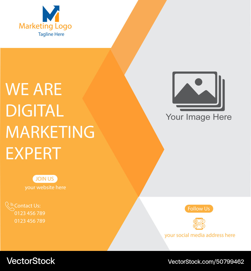 Social media ad post Royalty Free Vector Image