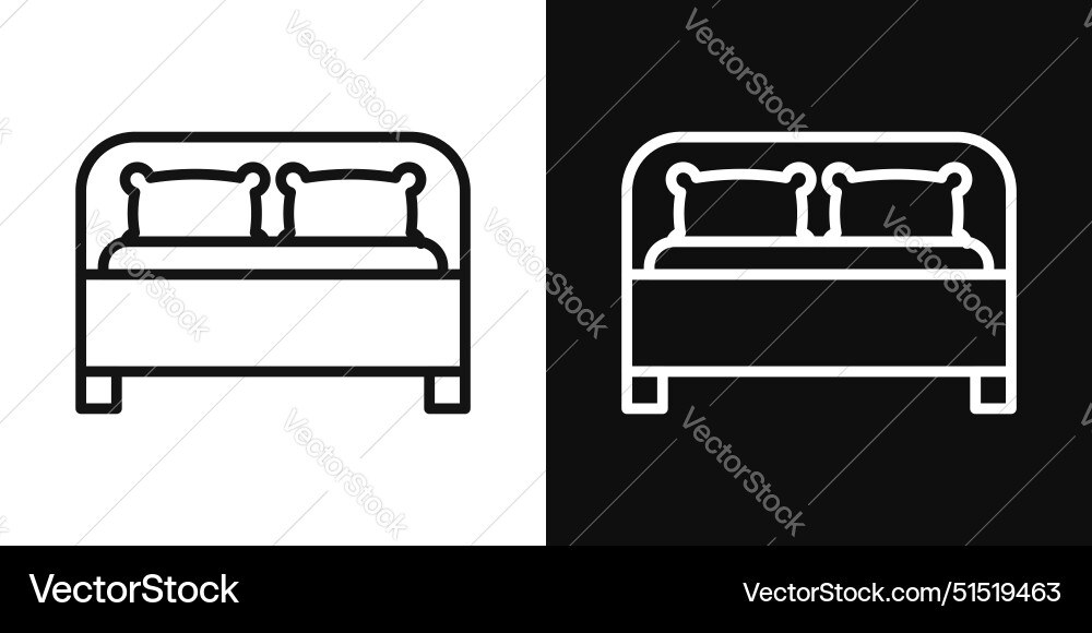 Bed icon Royalty Free Vector Image - VectorStock