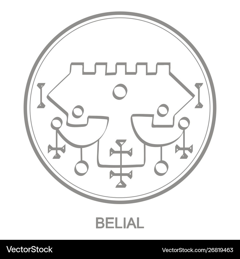 Belial Sigil - Demon Symbol Royalty Free Vector Image