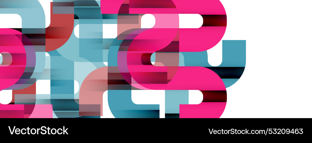 Lines abstract letter style design background Vector Image