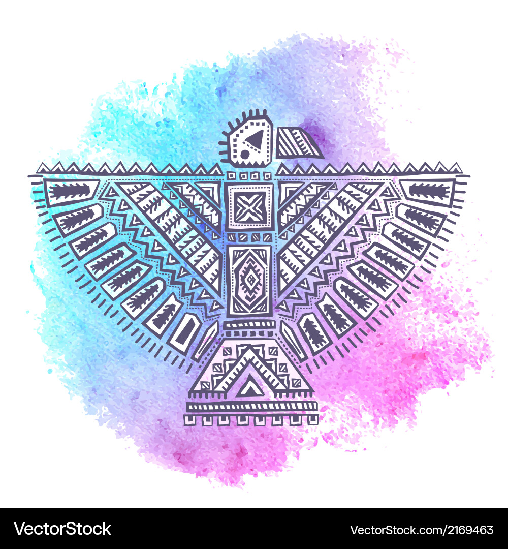 Native American Eagle Lizenzfreies Vektorbild