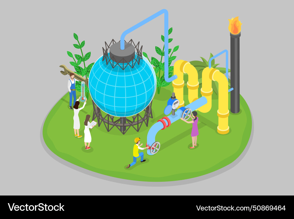 3d isometric flat of safety Royalty Free Vector Image