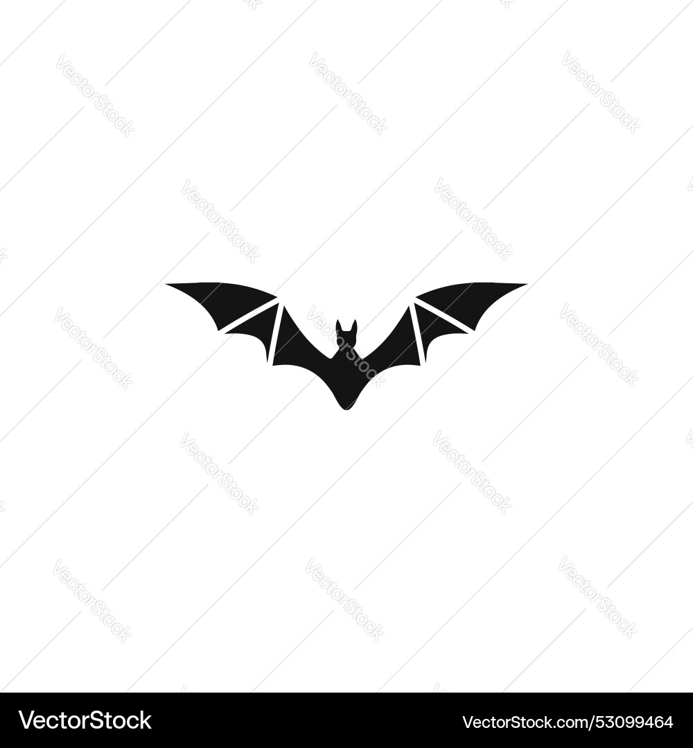 Bat icon isolated on white background Royalty Free Vector