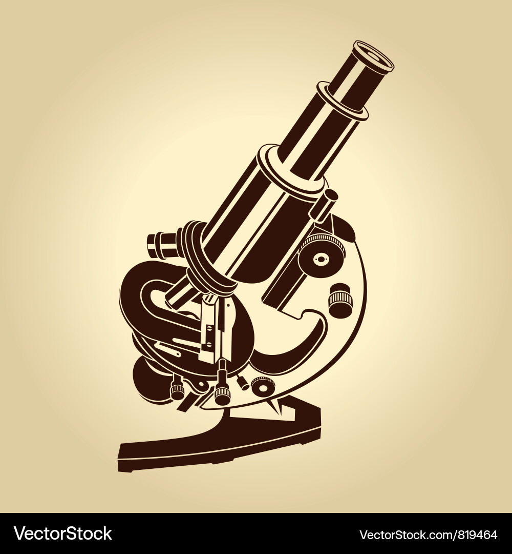 Microscope Royalty Free Vector Image - VectorStock