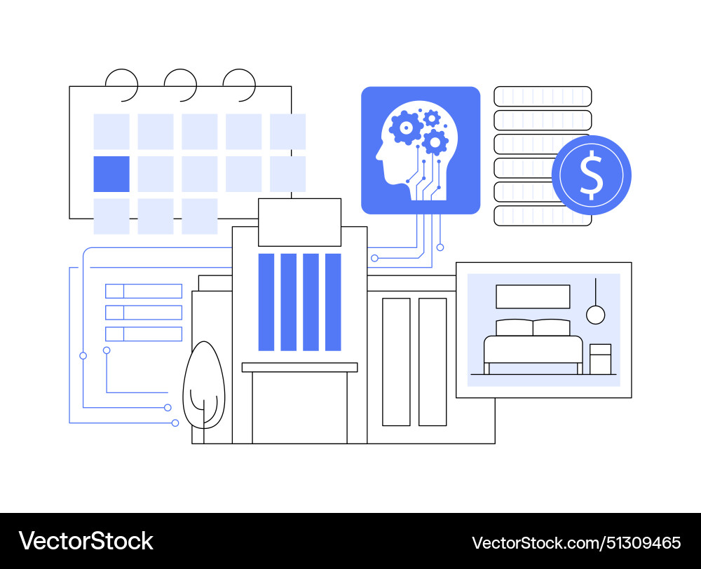 Ai-powered dynamic pricing abstract concept Vector Image Ai-powered dynamic pricing abstract concept Vector Image
