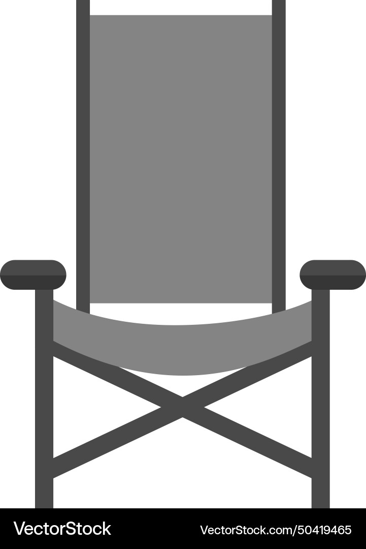 Camping chair icon image Royalty Free Vector Image