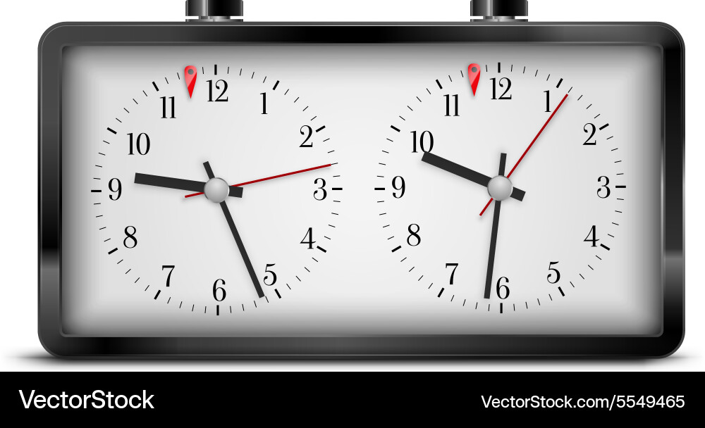 Chess clock Royalty Free Vector Image - VectorStock
