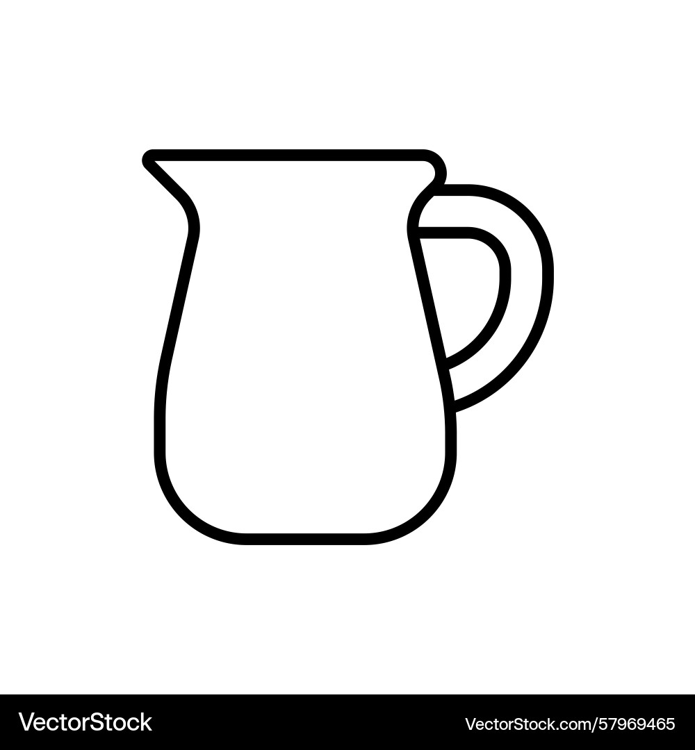 Elegant Jug Outline Royalty Free Vector Image - VectorStock
