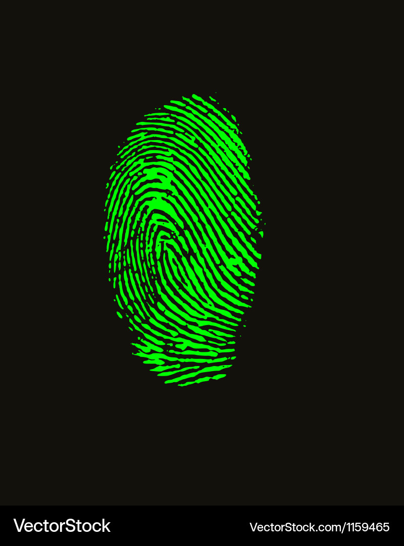 Fingerprint Royalty Free Vector Image - VectorStock