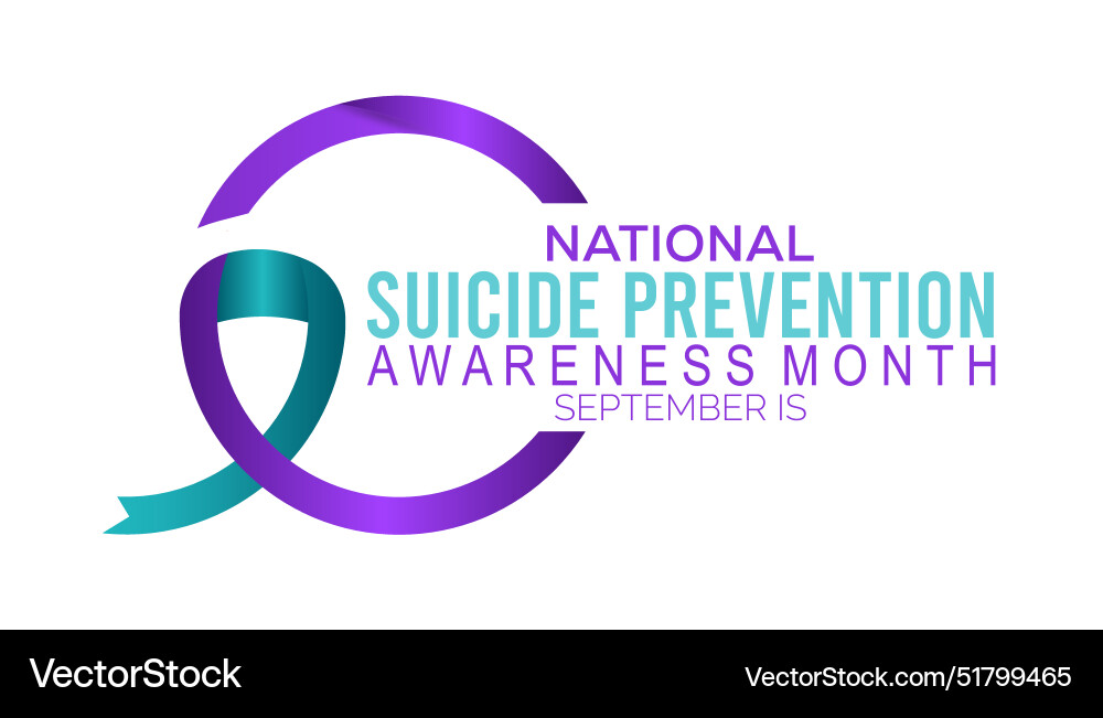 National suicide prevention month Royalty Free Vector Image