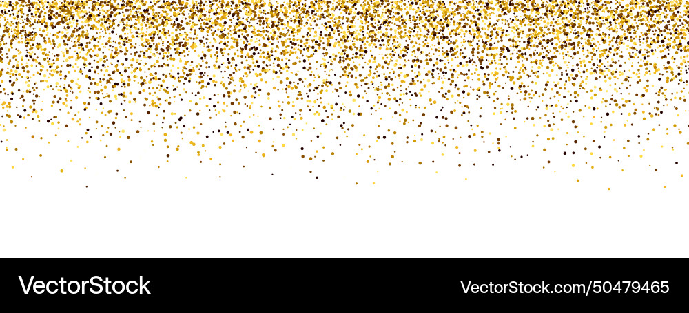 Sparkling gold dust glitter texture overlay Vector Image
