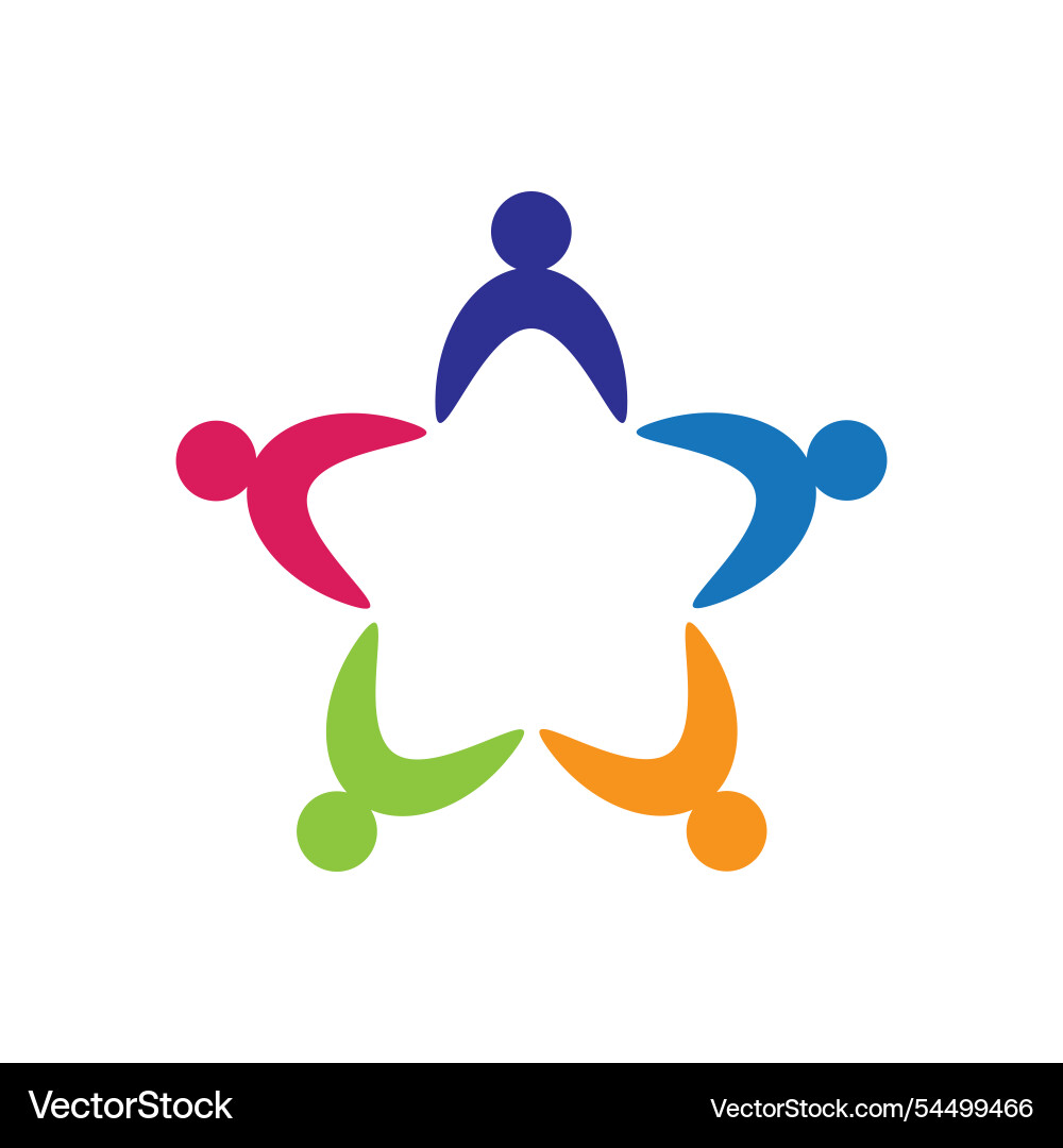 Community logo stock Royalty Free Vector Image