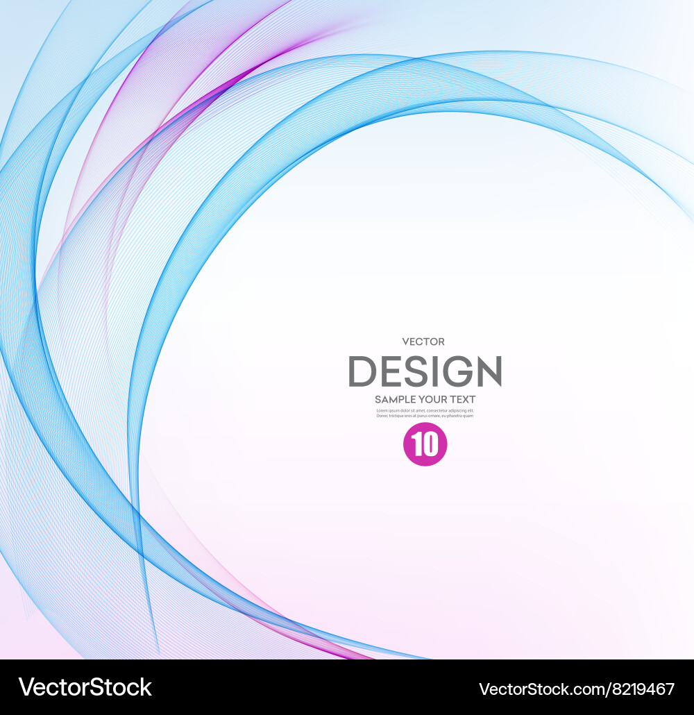 Abstract background blue and purple wavy Vector Image