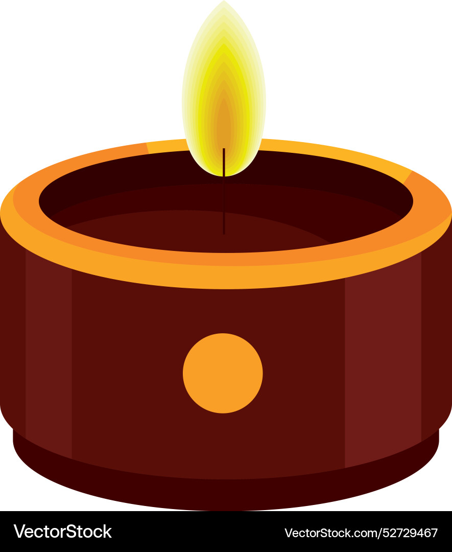 Diwali india diya lamp Royalty Free Vector Image