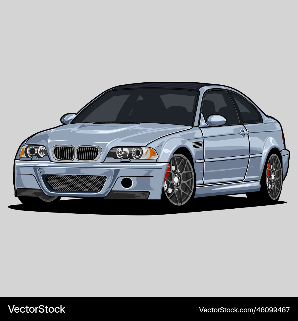 E46 m3 csl Royalty Free Vector Image - VectorStock