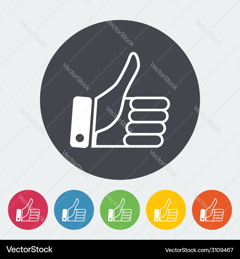 Like flat icon Royalty Free Vector Image - VectorStock