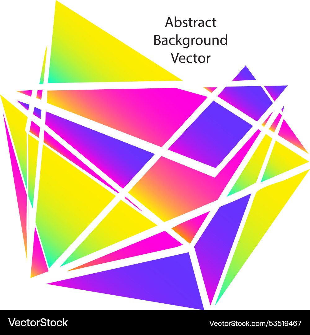 Modern neon abstract shapes isolated on white Vector Image