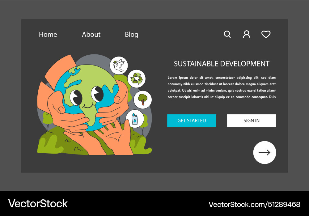 Conscious or ethical living sustainable Royalty Free Vector