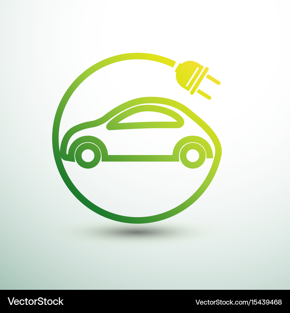 Electric car Royalty Free Vector Image - VectorStock