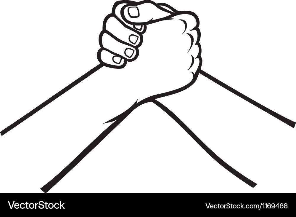Handshake Connection Royalty Free Vector Image