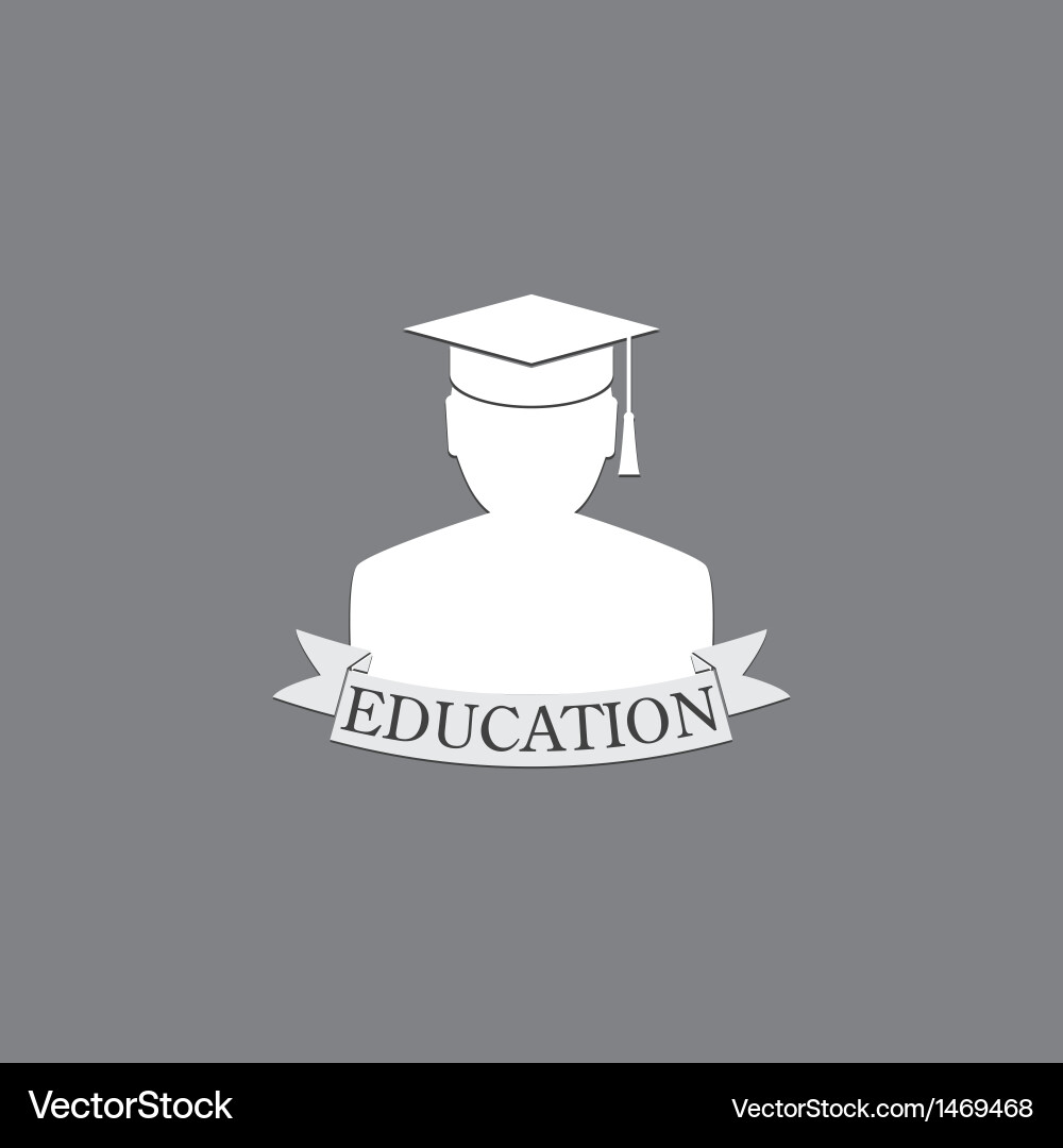 Symbol education Royalty Free Vector Image - VectorStock