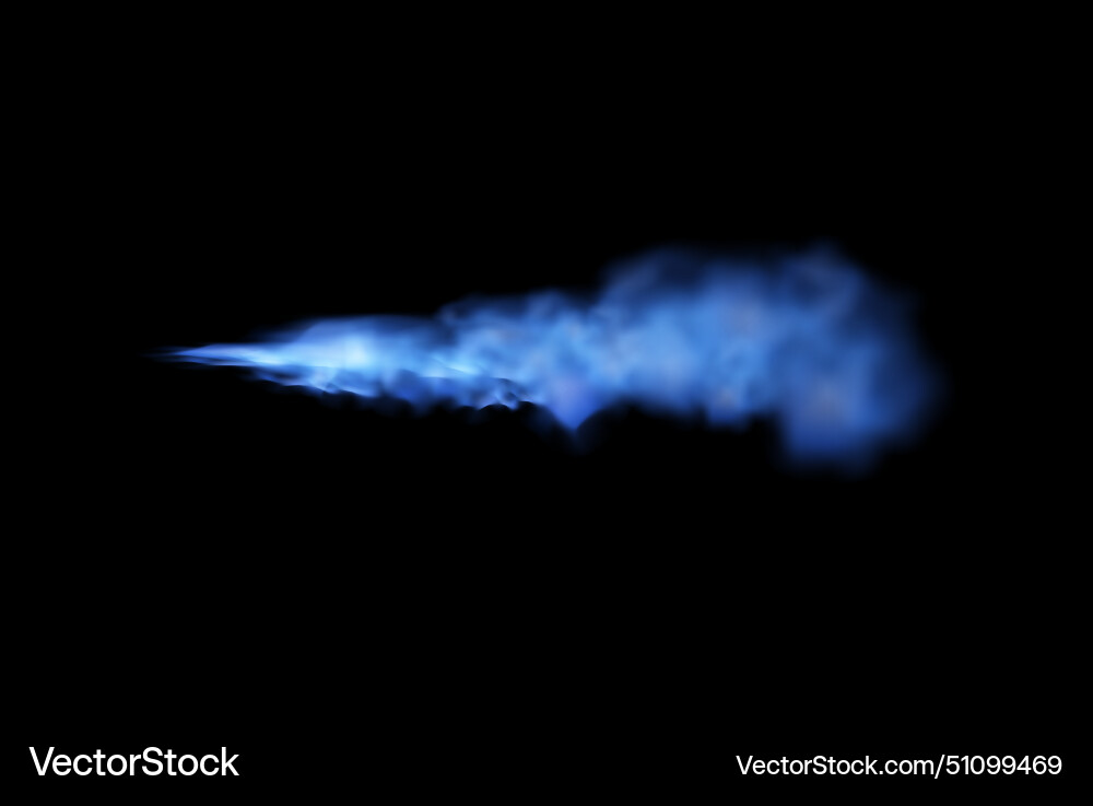 Blue smoke stream Royalty Free Vector Image - VectorStock