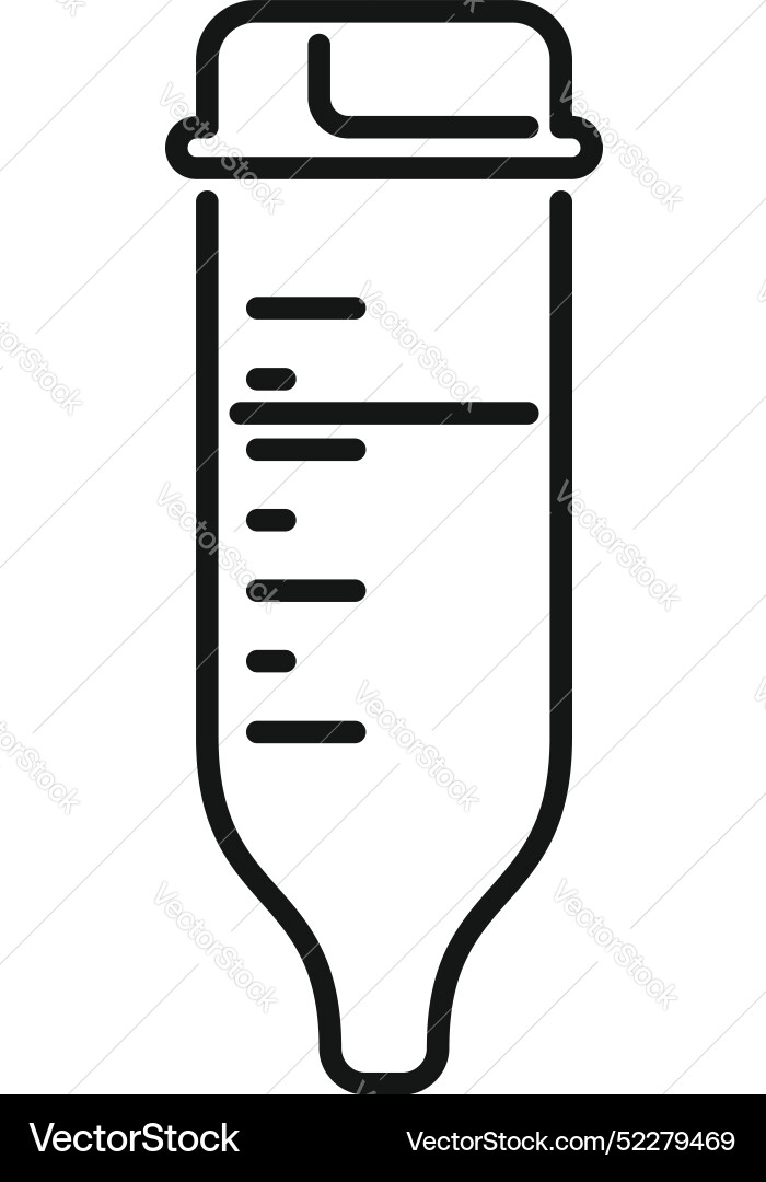 Laboratory glass beaker measuring liquid icon Vector Image