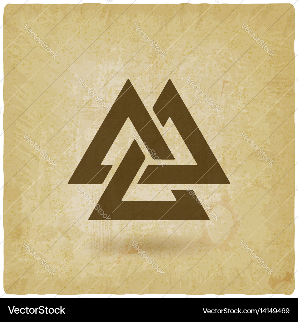 Norse Triquetra Symbol Royalty Free Vector Image