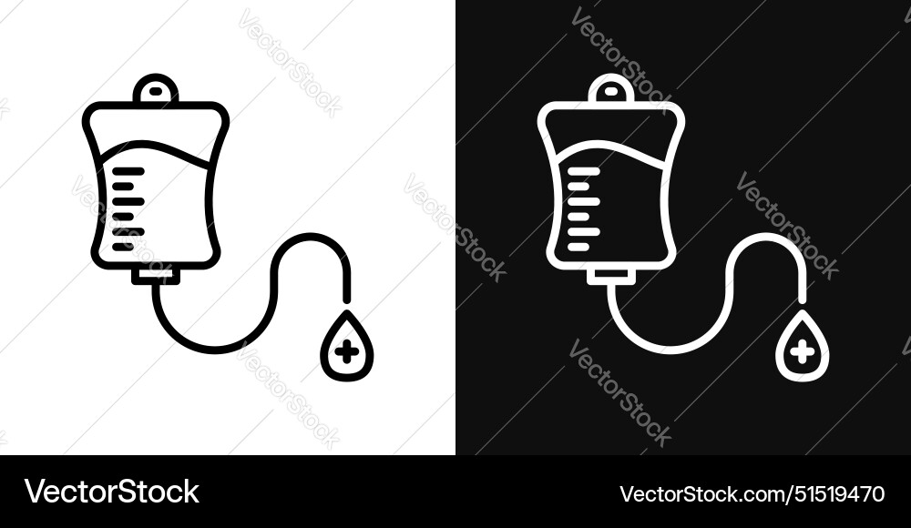 Blood transfusion icon Royalty Free Vector Image
